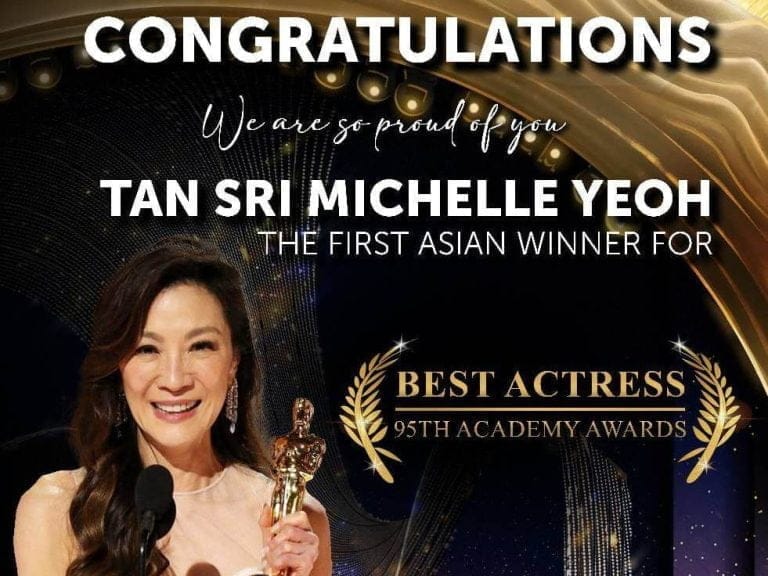 “Congratulations! We Are So Proud of You, Tan Sri Michelle Yeoh ...